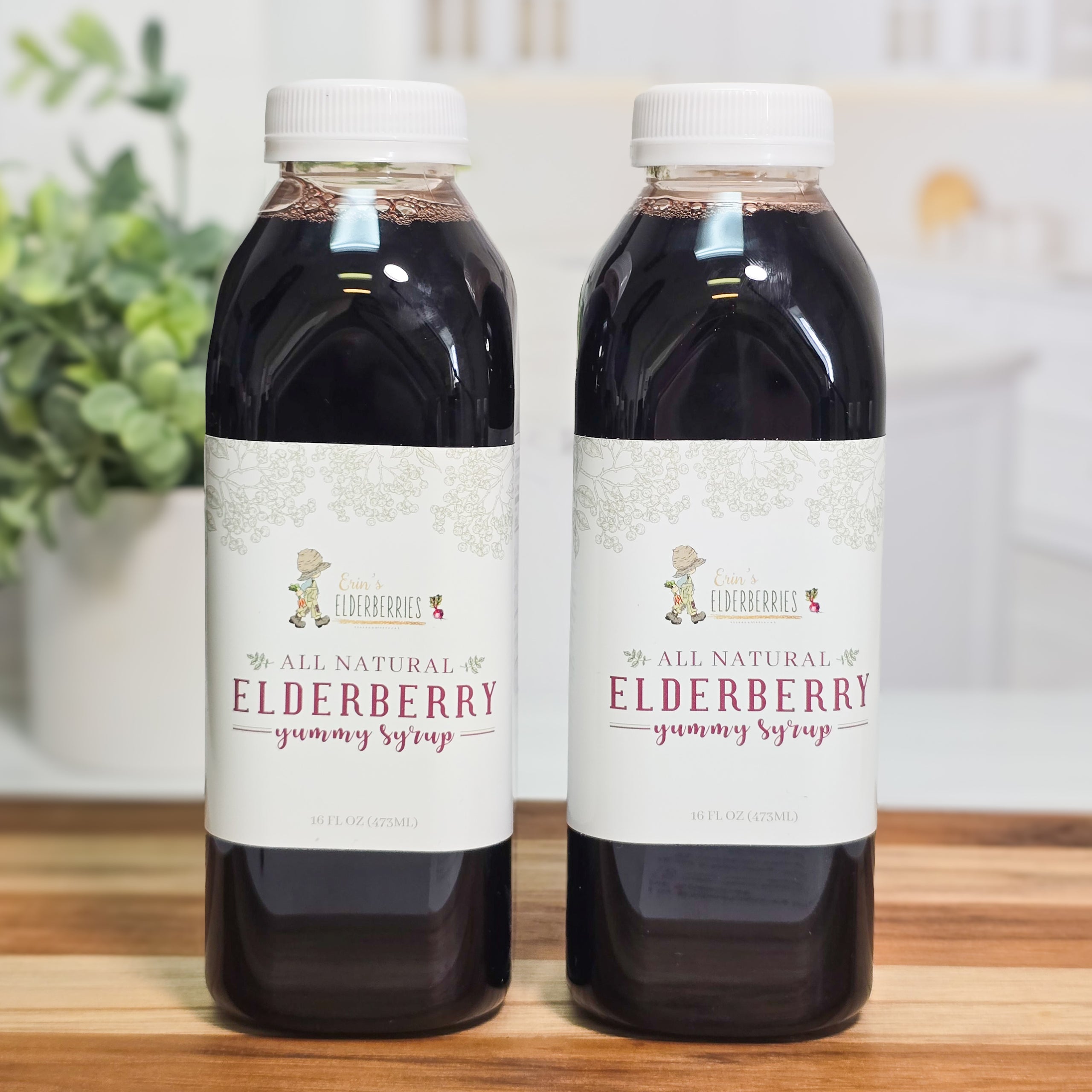 16 oz Elderberry Syrup Duo OR 16oz Aronia Berry Syrup Duo Ship Special ...